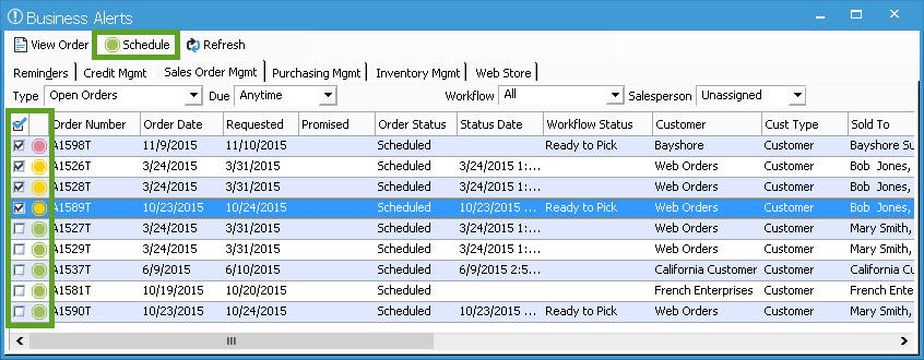 Scheduling Orders in a Batch or Individually | Acctivate Help